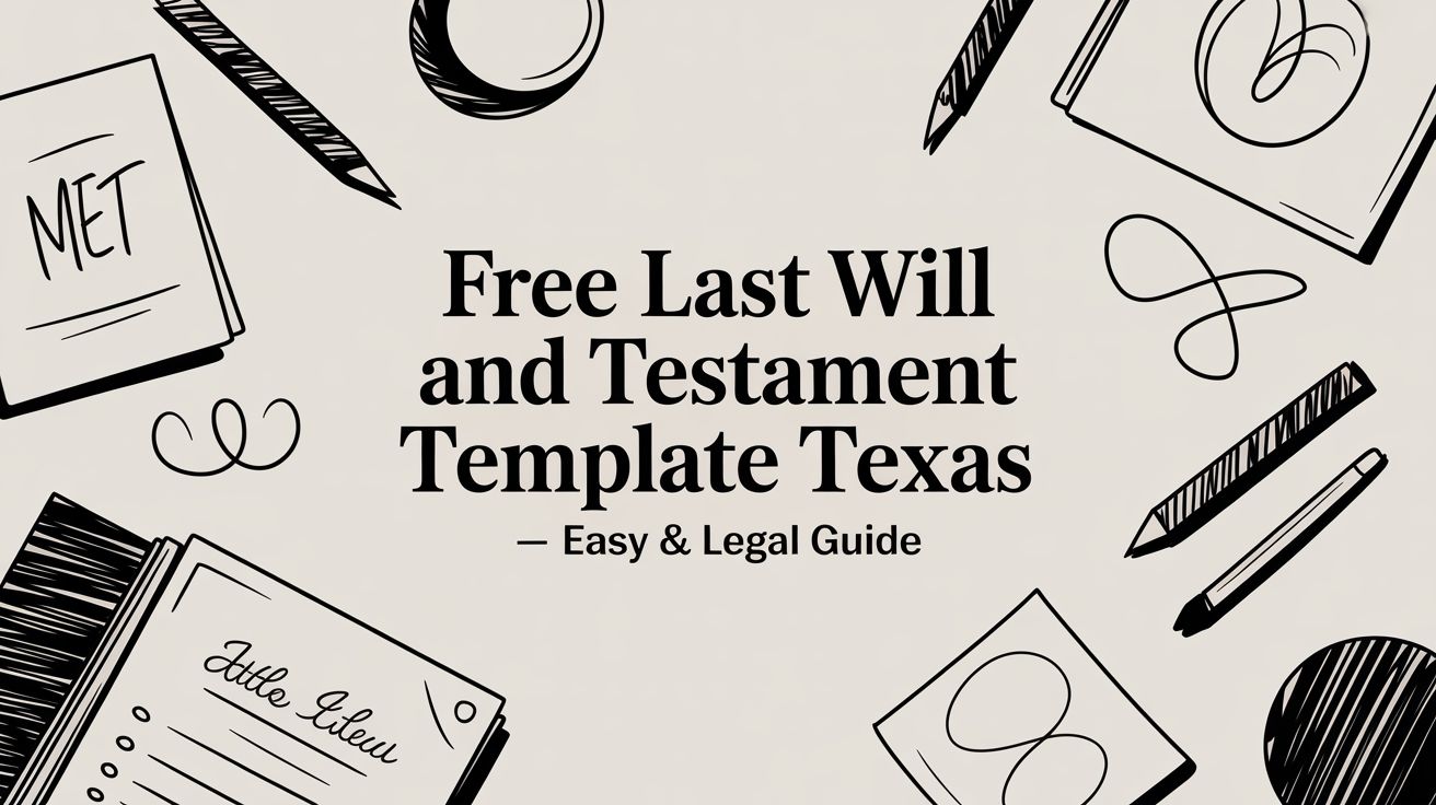 Free Texas Will: Protect Your Family with a Template in 2025