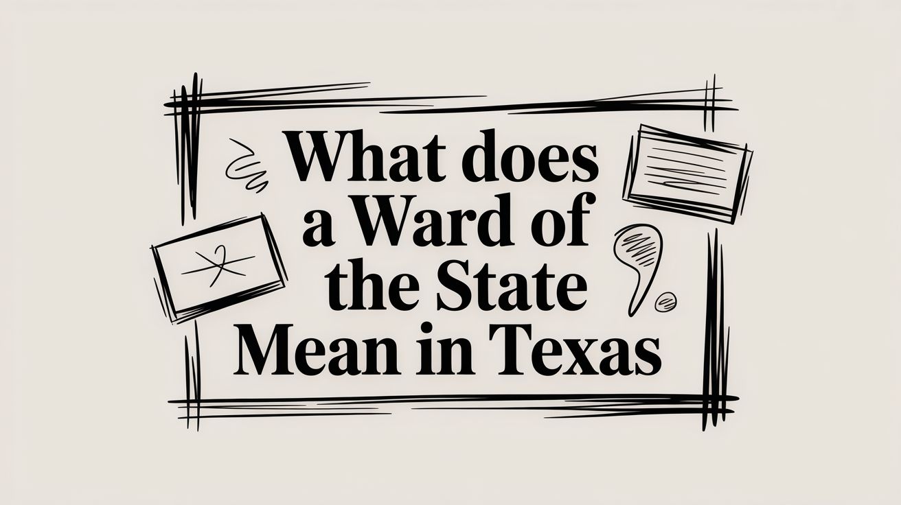 Texas: What Being a Ward of the State Means in 2025