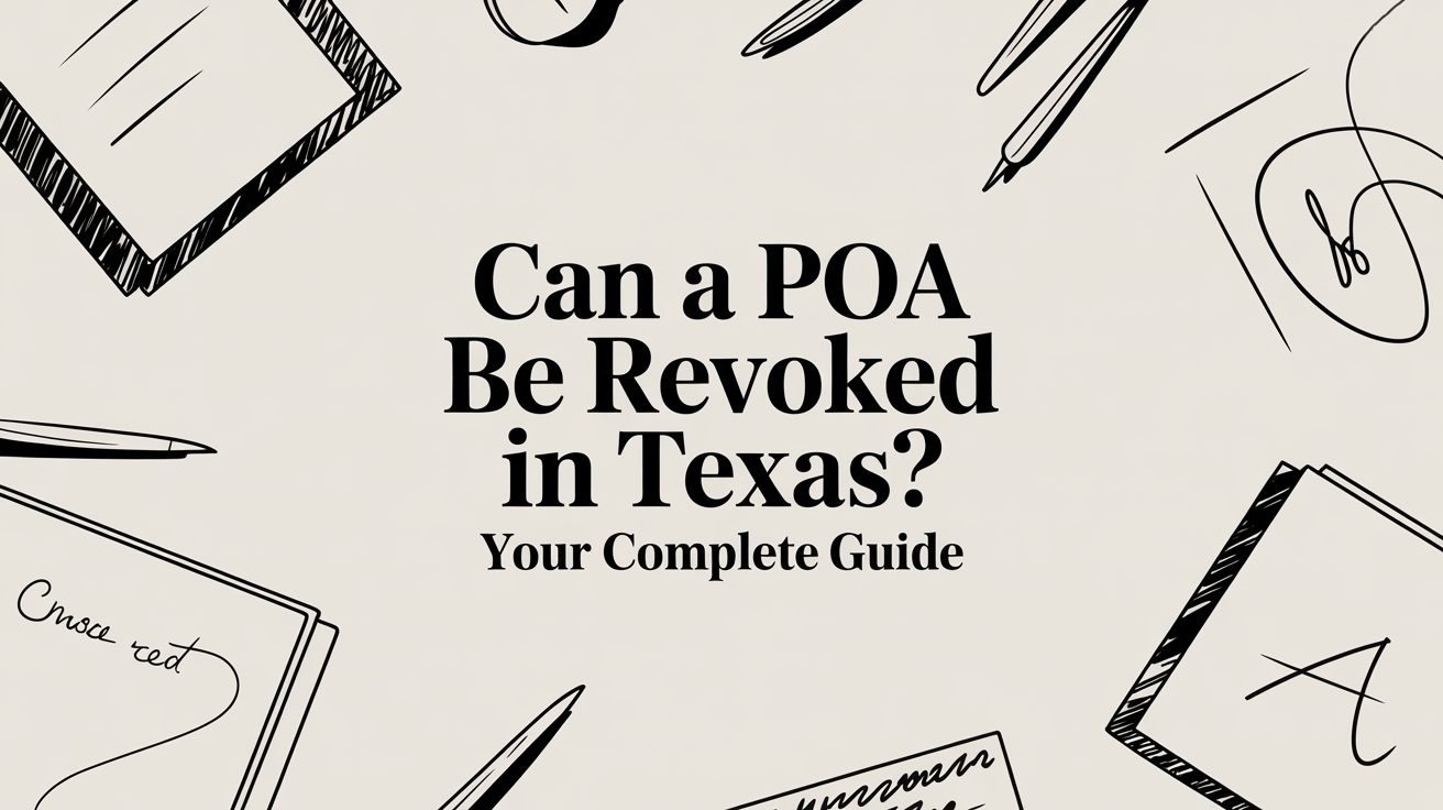 Can a POA Be Revoked in Texas? Your Complete Guide