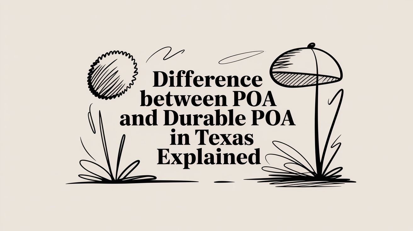 Difference Between POA and Durable POA in Texas Explained