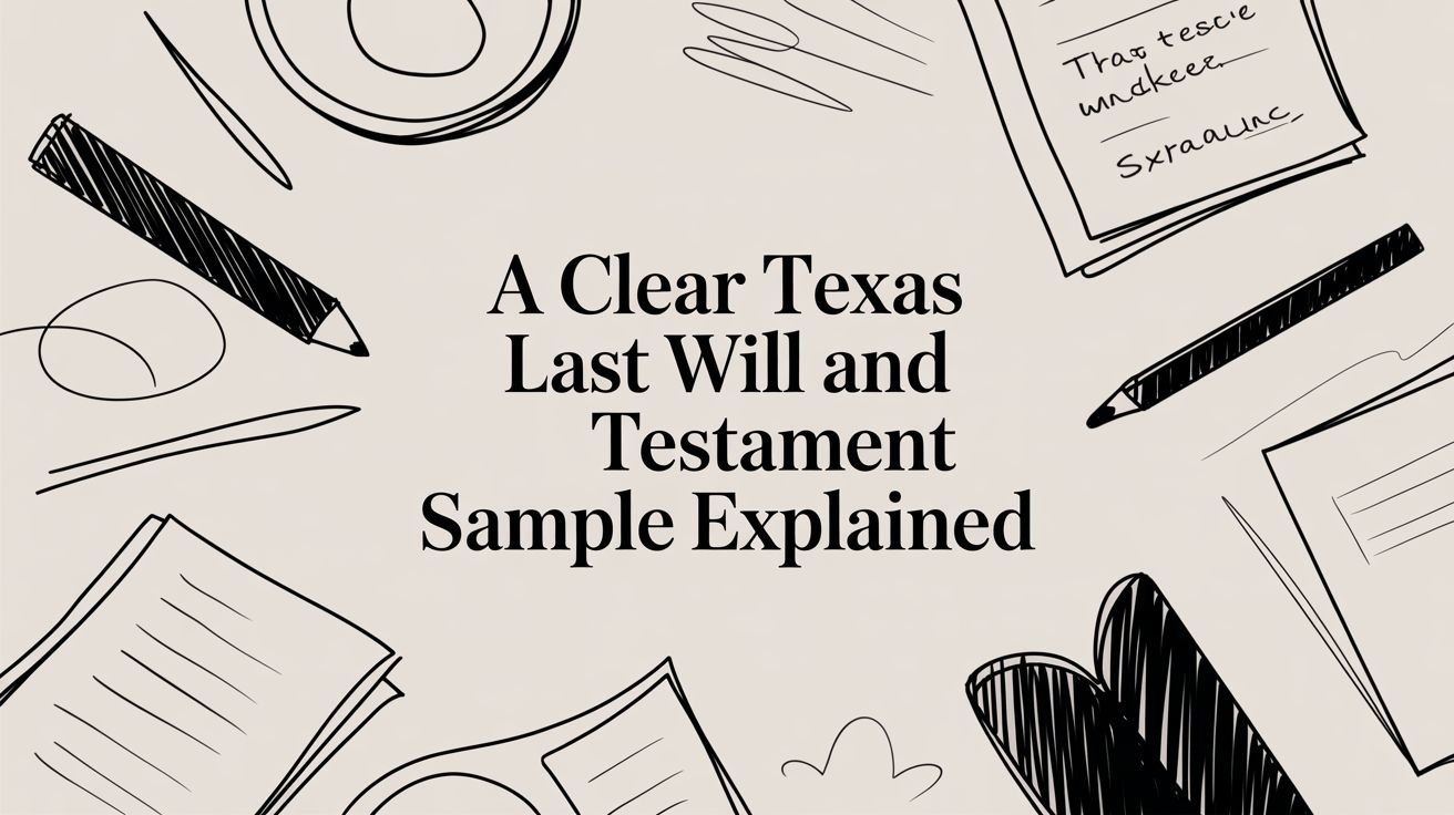 A Clear Texas Last Will and Testament Sample Explained