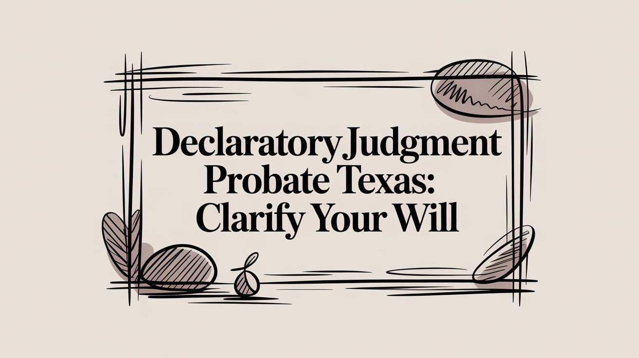 Declaratory Judgment Probate Texas: Clarify Your Will